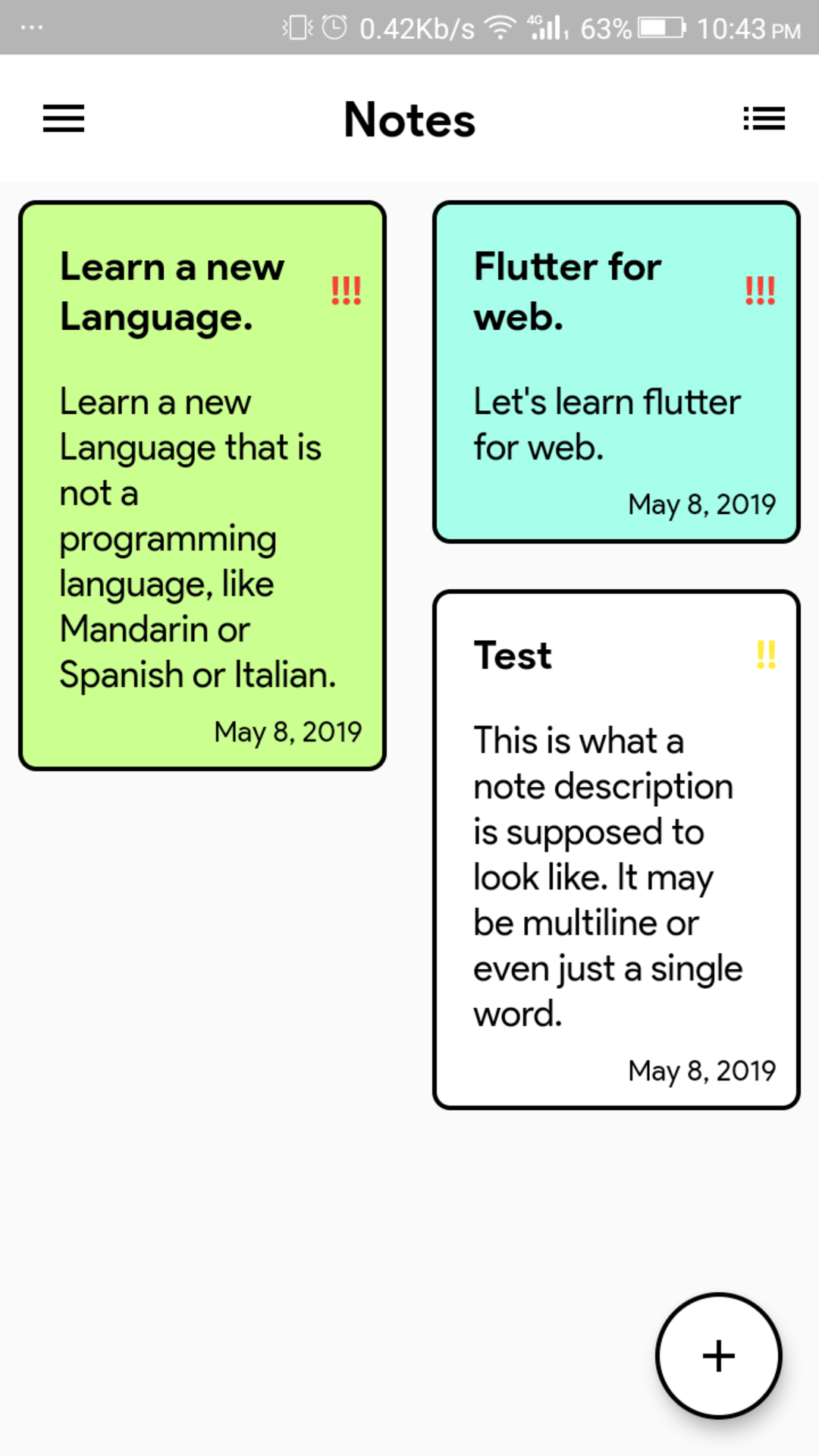 Notes App with Sqlite Database Notes App with Sqlite Database